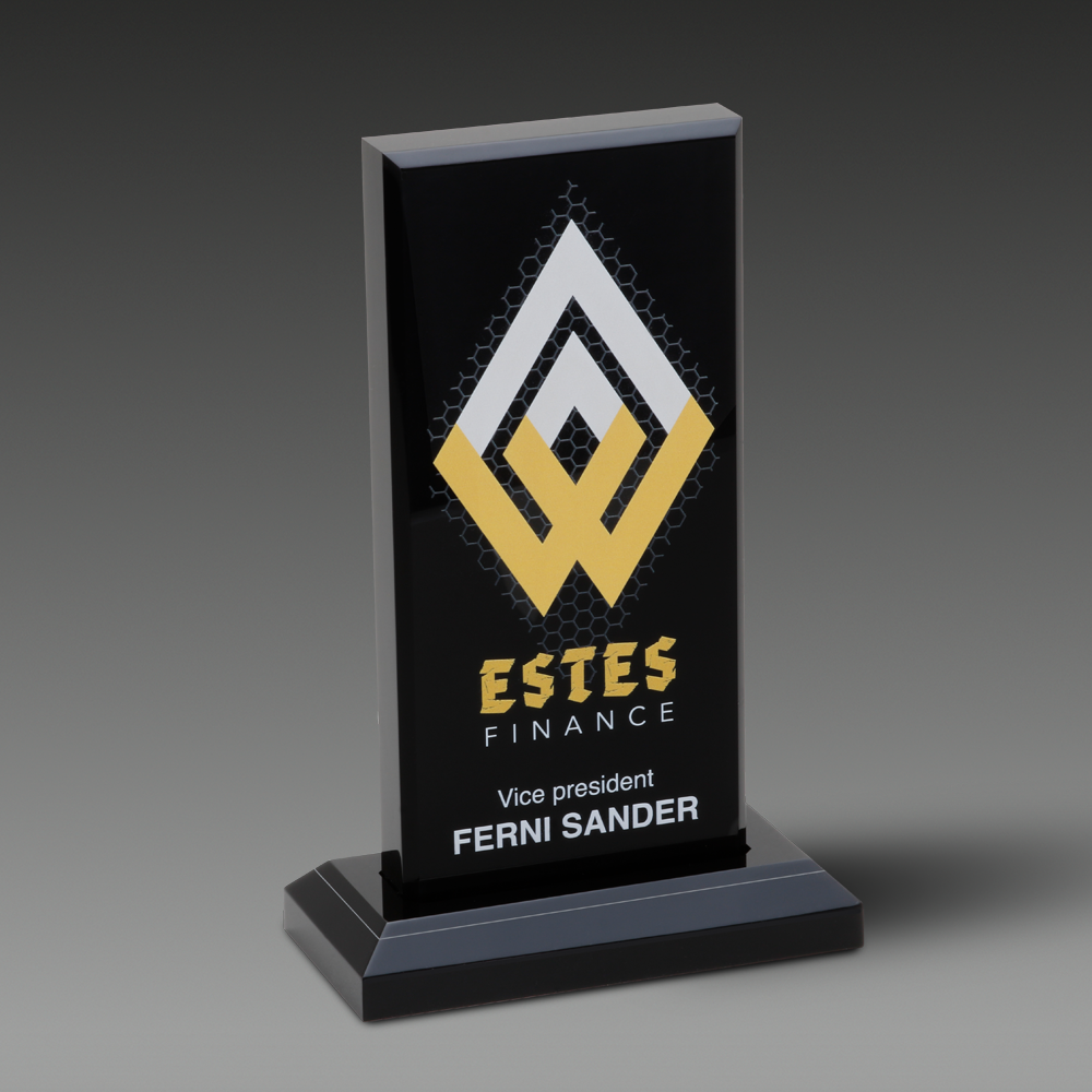 Beveled Impress Award™ Black – AIF Awards